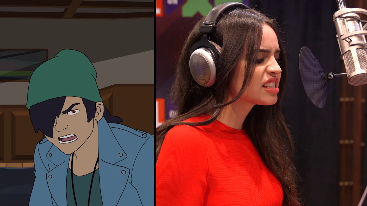 BTS with Sofia Carson on a new episode of Marvel's Spider-Man - YouTube