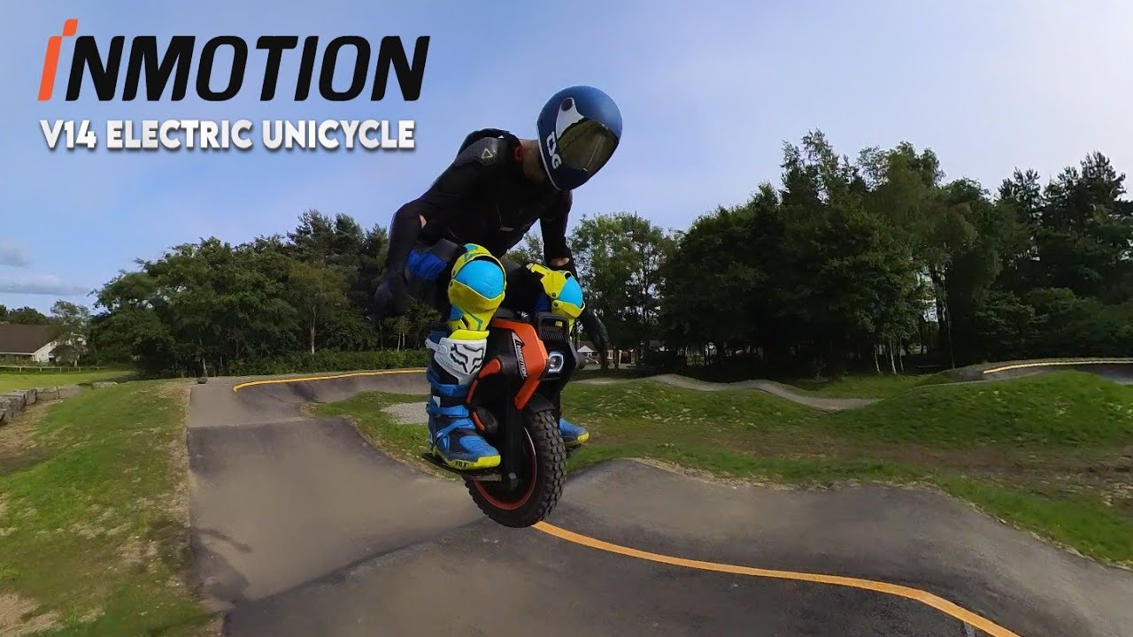 New helmet TSG PRO testing on Inmotion v14 at Pump Track - YouTube