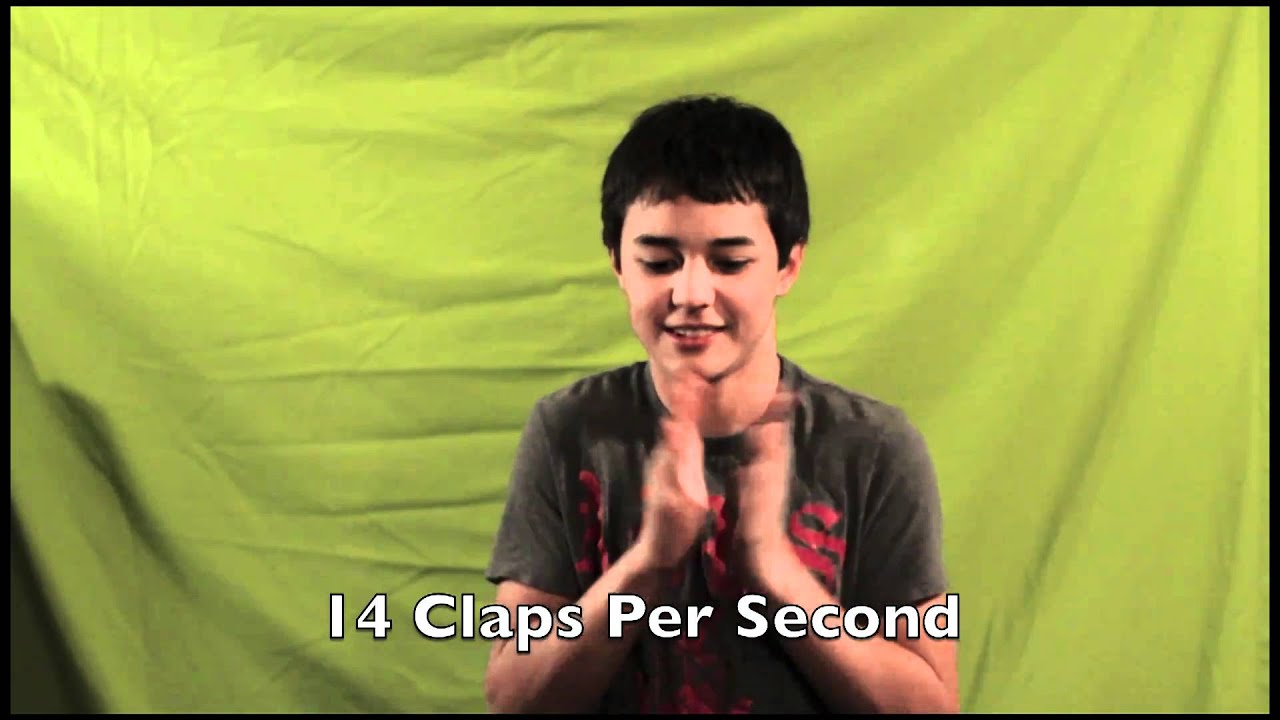2nd Worlds fastest clapper - YouTube