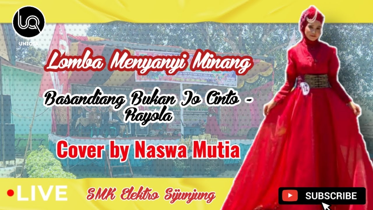 Pop minang Basandiang Bukan Jo Cinto - Rayola Cover by Naswa Mutia ...