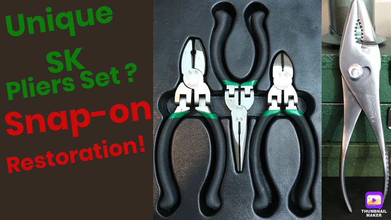 Unique SK Pliers Set & Vintage Snap-on Pliers Restoration! - YouTube