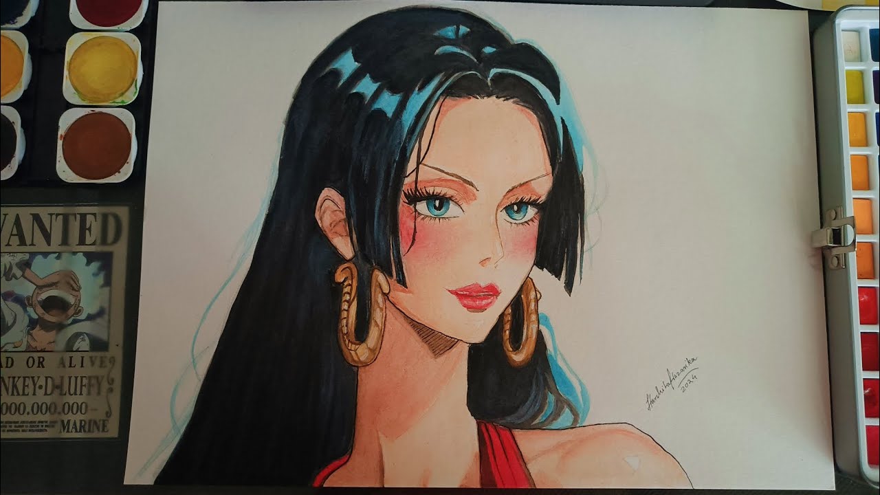 Amazing Boa Hancock Speed Drawing | One Piece Anime Art - YouTube