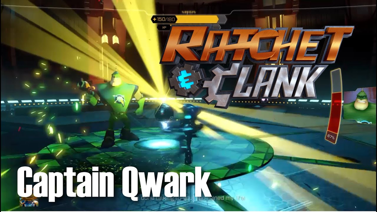 Ratchet & Clank (ps4) BOSS: Captain Qwark (Challenge Mode) - YouTube