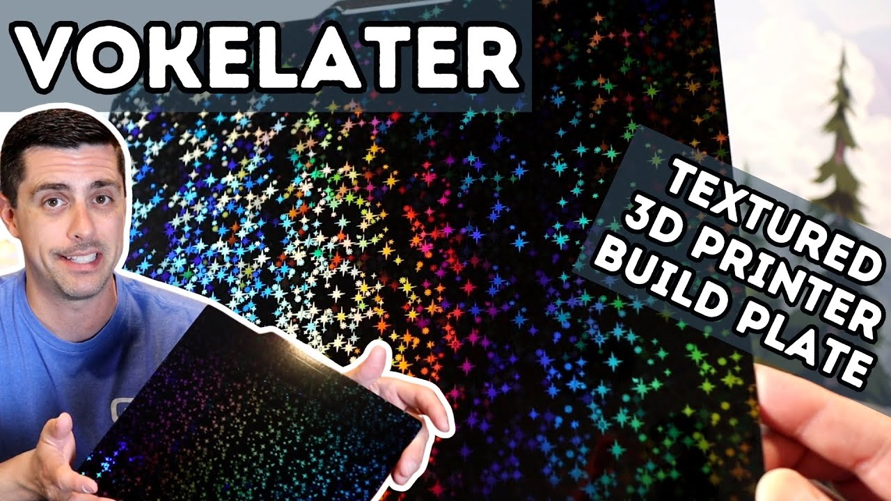 Vokelater Textured 3D Printer Build Plate - YouTube