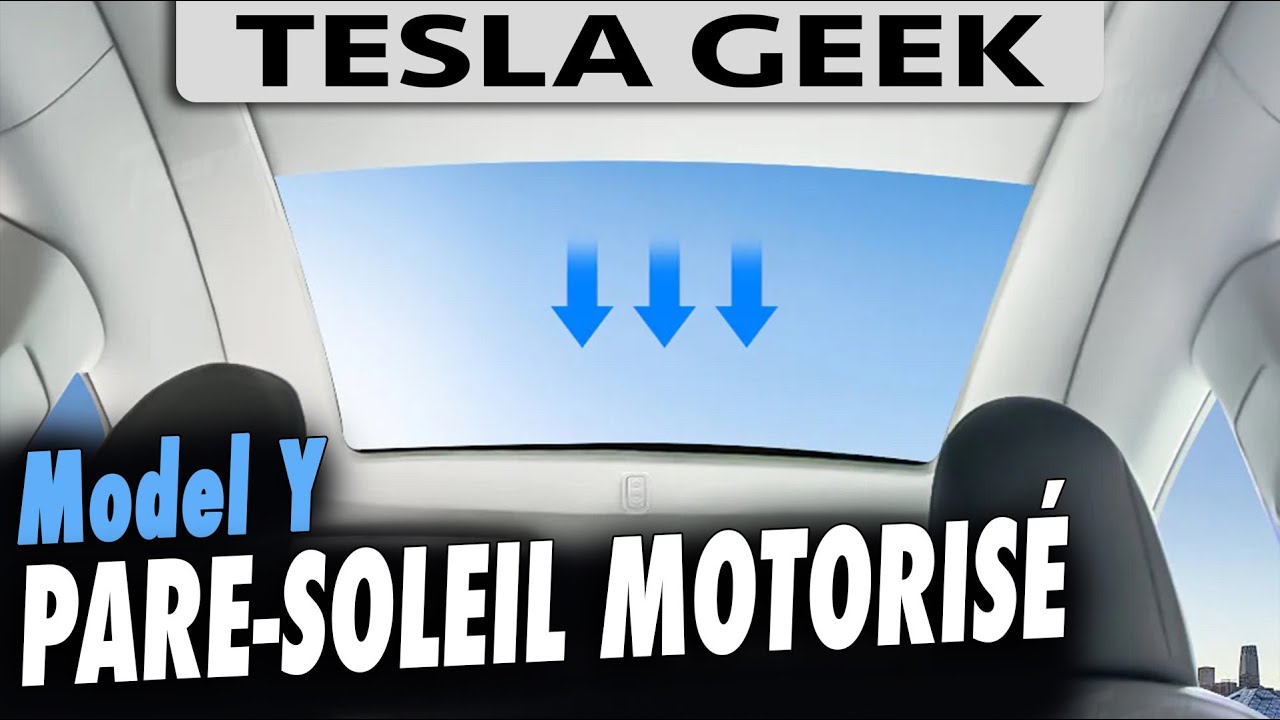 Pare soleil motorisé : un gout de premium dans le TESLA Model Y ☀️ ...