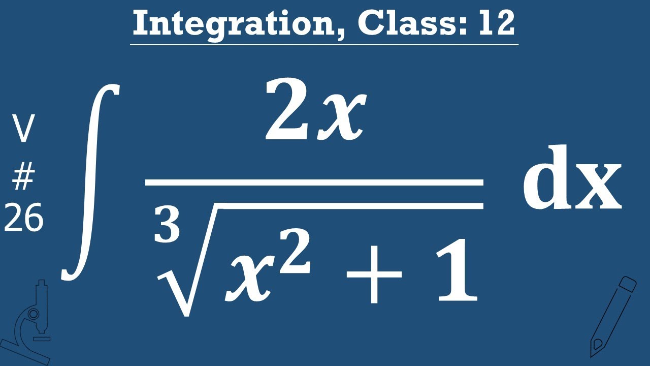 integration 2x/cube root x2+1 dx I class 12 @deepakmittaldecoder - YouTube