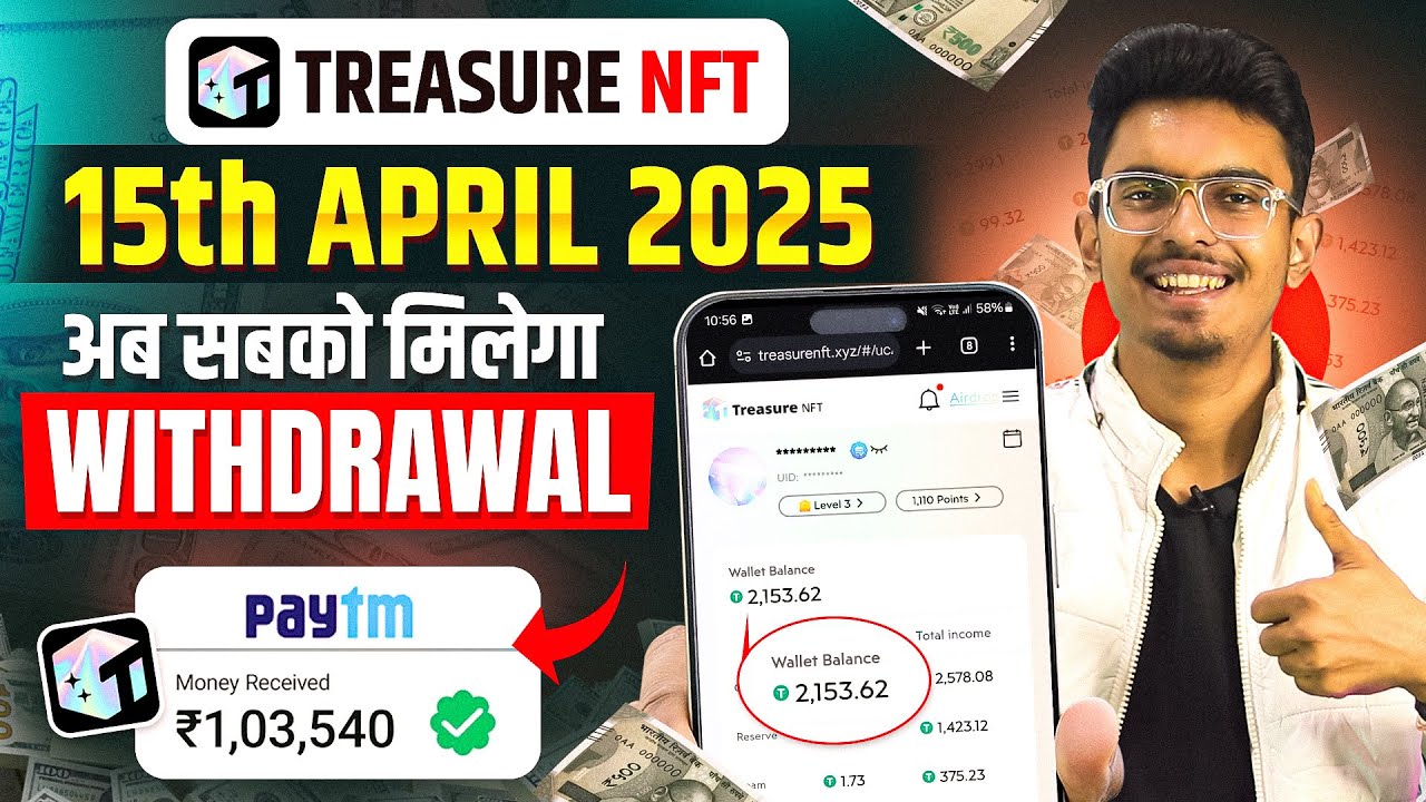 Treasure NFT Withdrawal New Update 15th April | Withdrawal Update ...