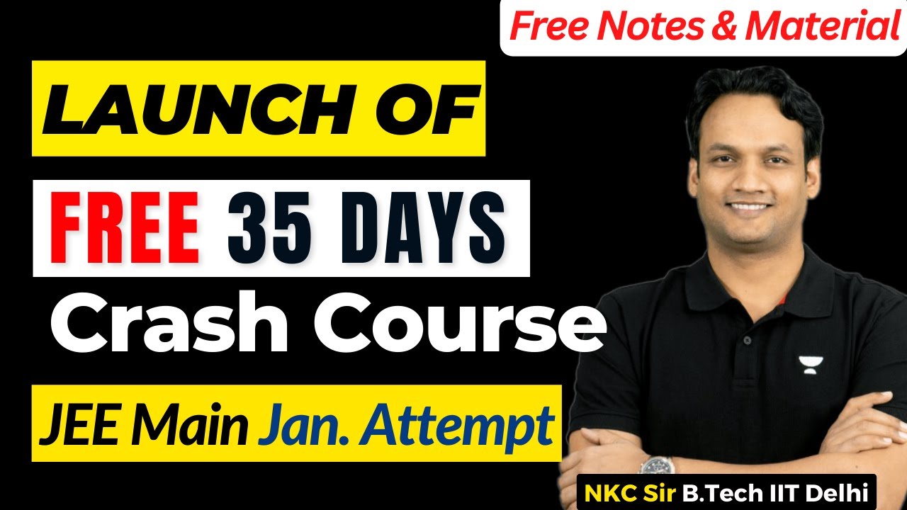 Launch of JEE Main 2023 Crash course | JEE Mains 2023 | JEE 2023 | JEE Mains - YouTube
