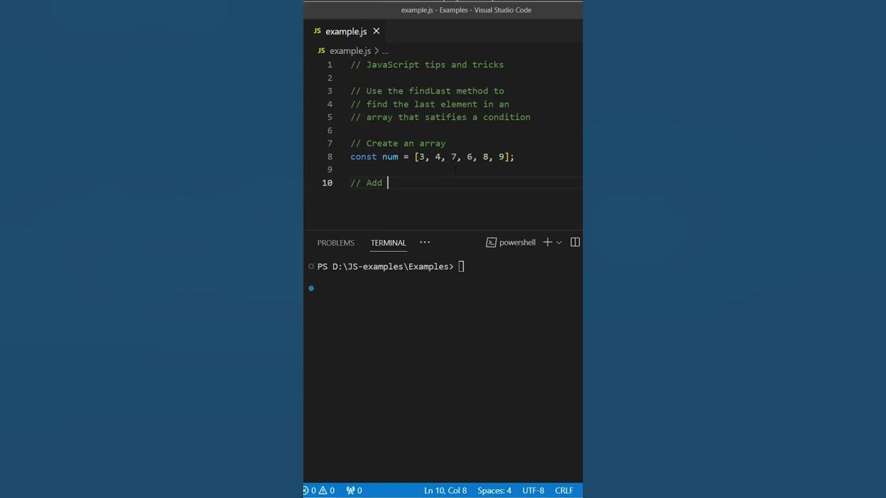 How To Use Findlast In Javascript Youtube