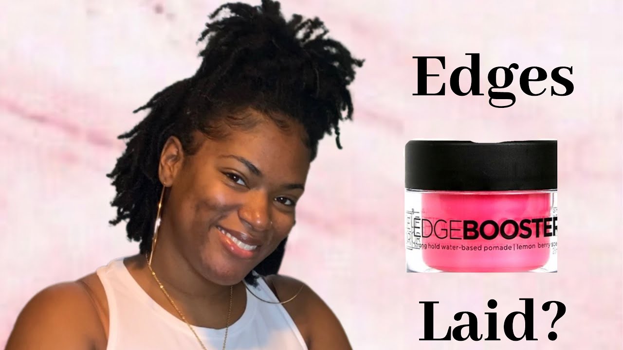 How I Lay My Edges | Two Strand Twist Locs - YouTube