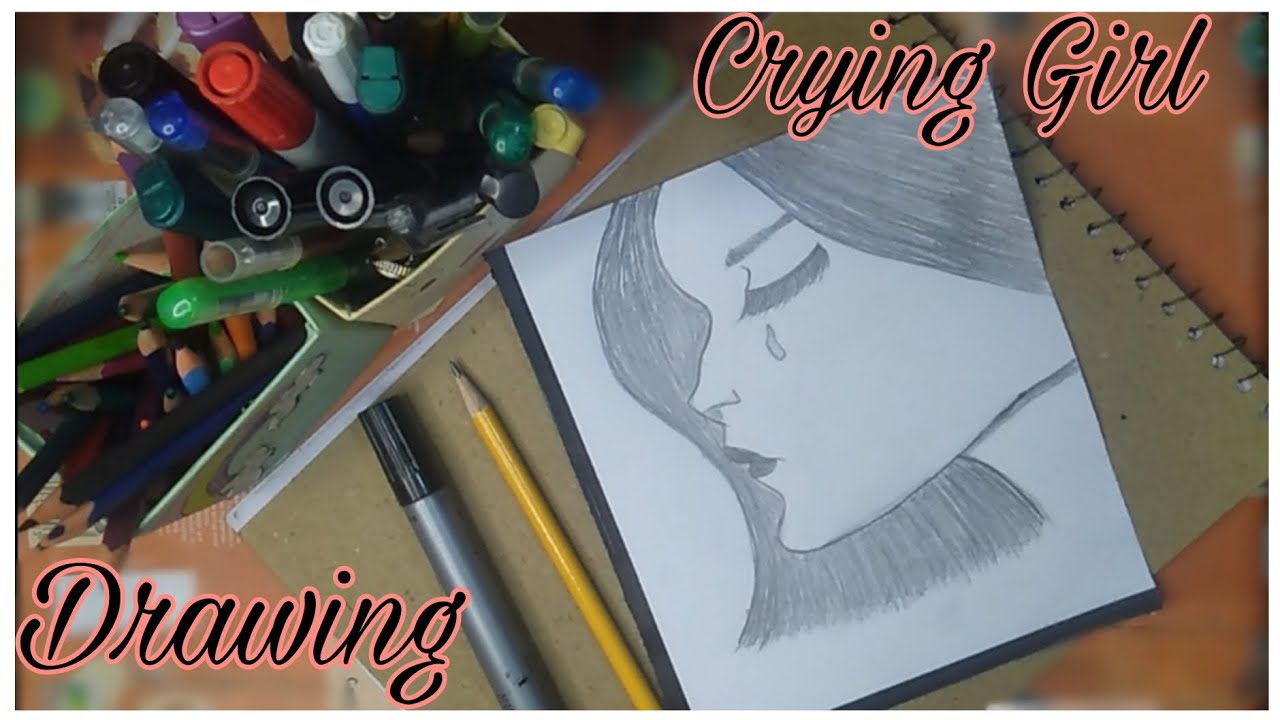 How to draw Crying 😭 Girl Drawing|very easy|step by step|Master Imagine ...