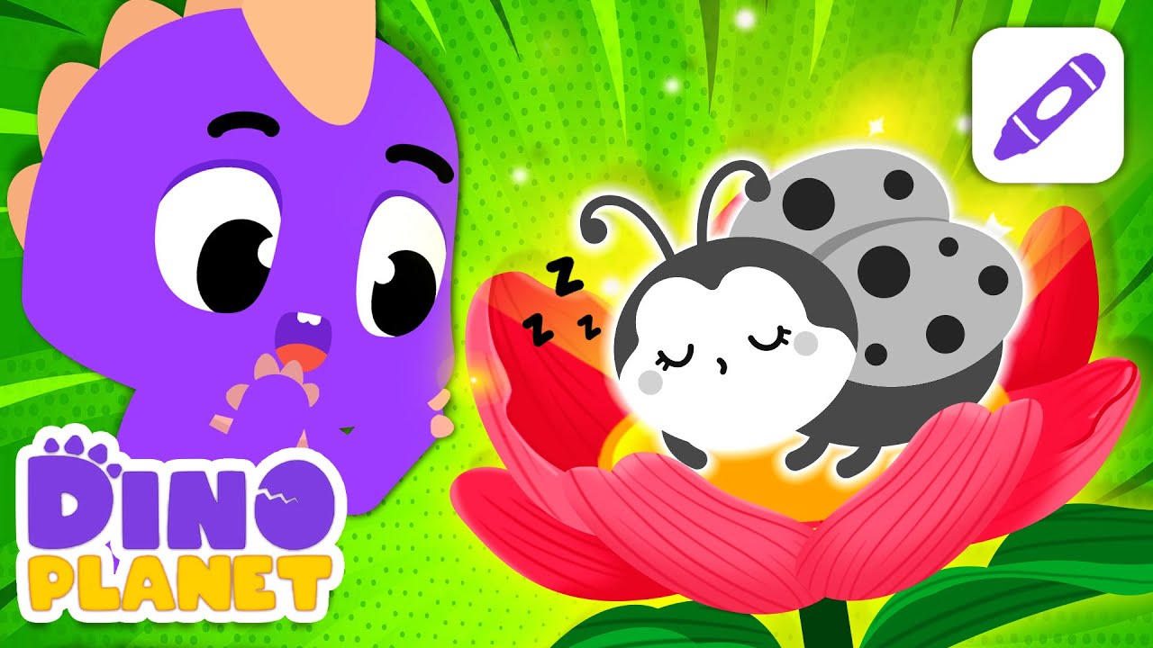 How to draw a Funny Bug | 🖍️🎨 Draw easy to follow | DINO Cartoon, Songs ...