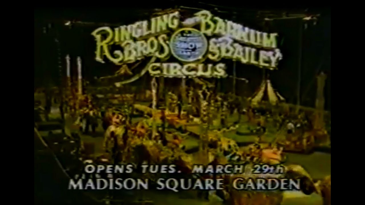 1983 Ringling Brothers Circus Commercial in NYC - YouTube