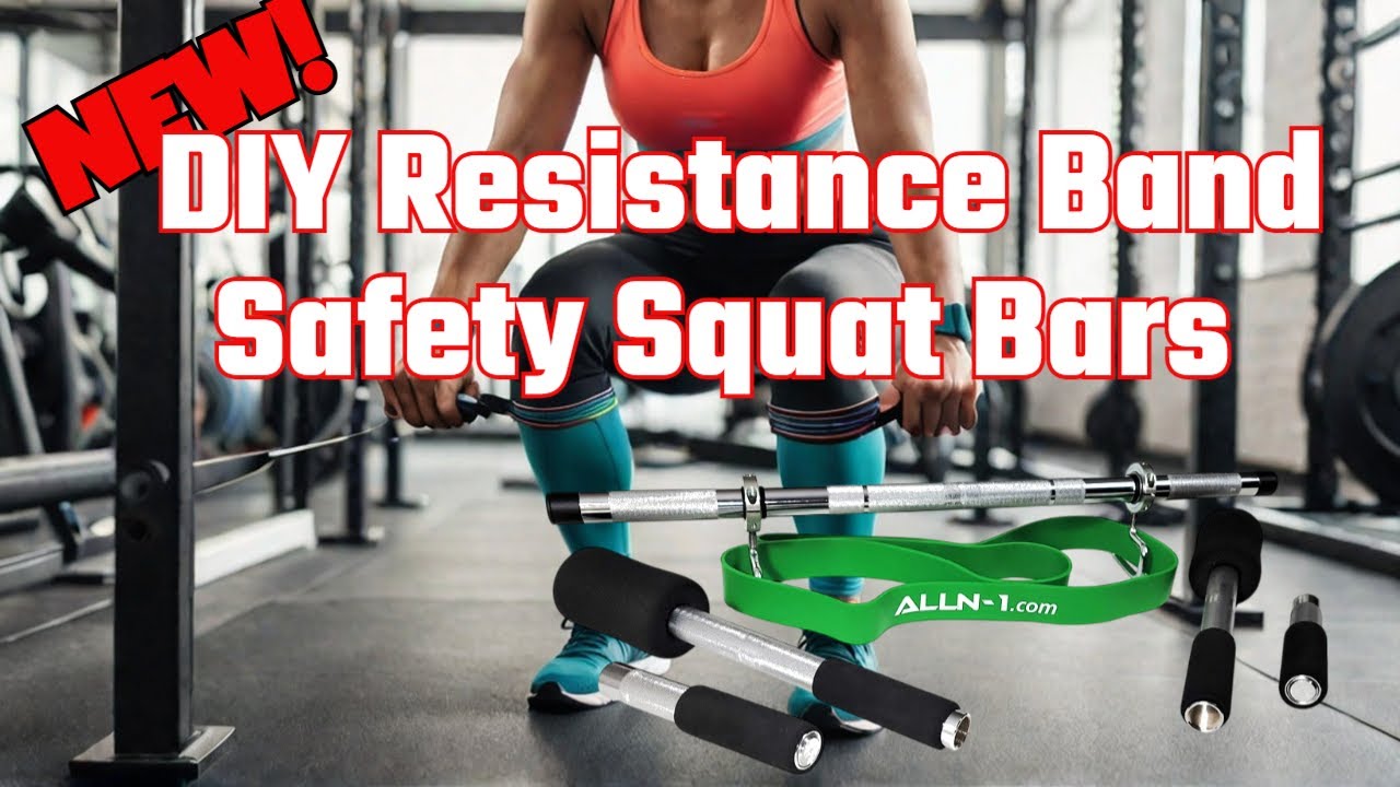 How This Simple DIY Resistance Band Safety Squat Bar Solution Will ...