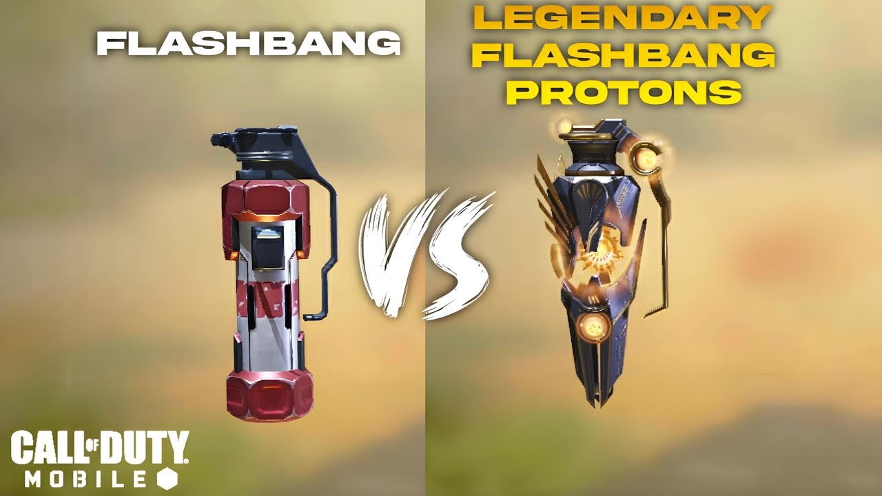 NORMAL FLASHBANG GRENADE VS LEGENDARY FLASHBANG GRENADE PROTONS CODM S6 ...
