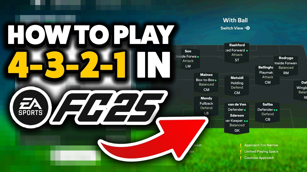 How to Play the 4-3-2-1 Formation in FC 25 Ultimate Team! - YouTube