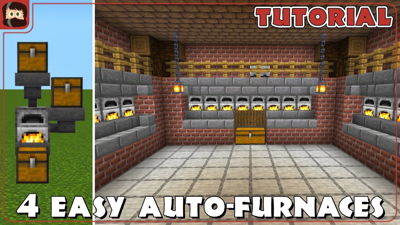 4 Automatic Furnace Setups ANYONE Can Make In Minecraft 1.19 - YouTube