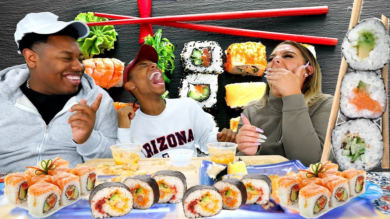 Sushi Roll Burrito🍣🍙🌯 (Darius Joins) - YouTube