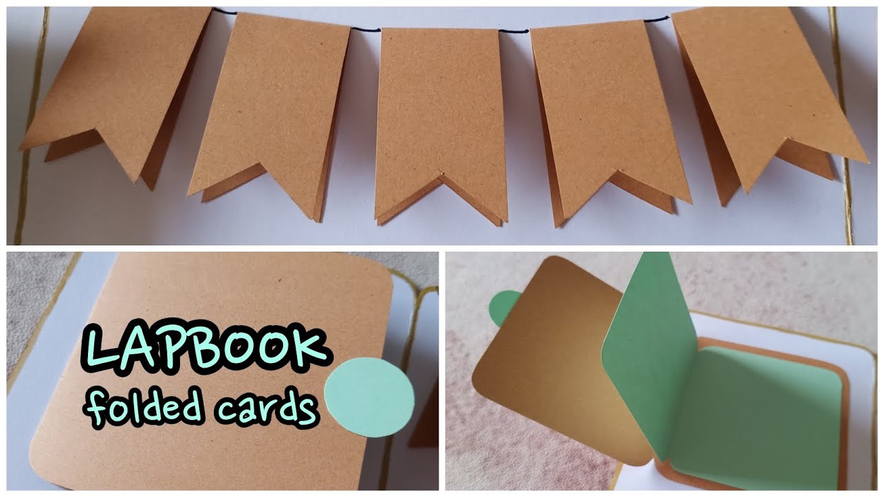 Lapbook Folded Cards - YouTube