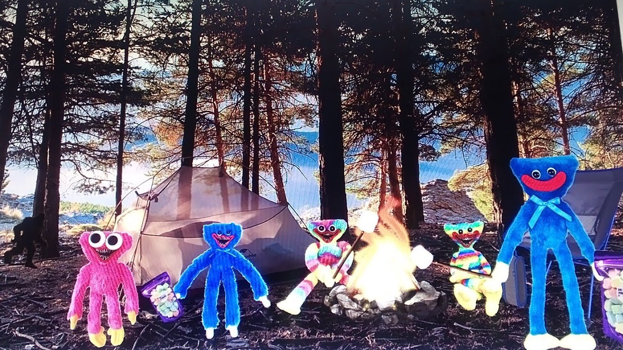 Poppy Playtime and Friends World - Huggy Wuggy goes camping - YouTube