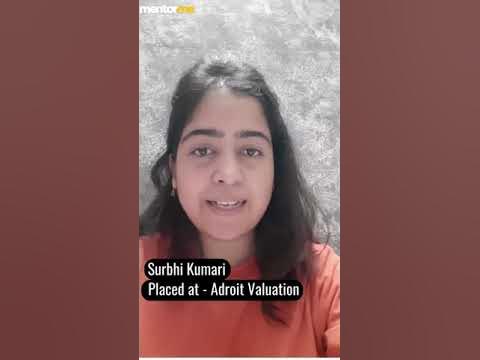 Surbhi Kumari Gets Placed With Mentor Me Careers#financialmodeling Course From Operations - YouTube