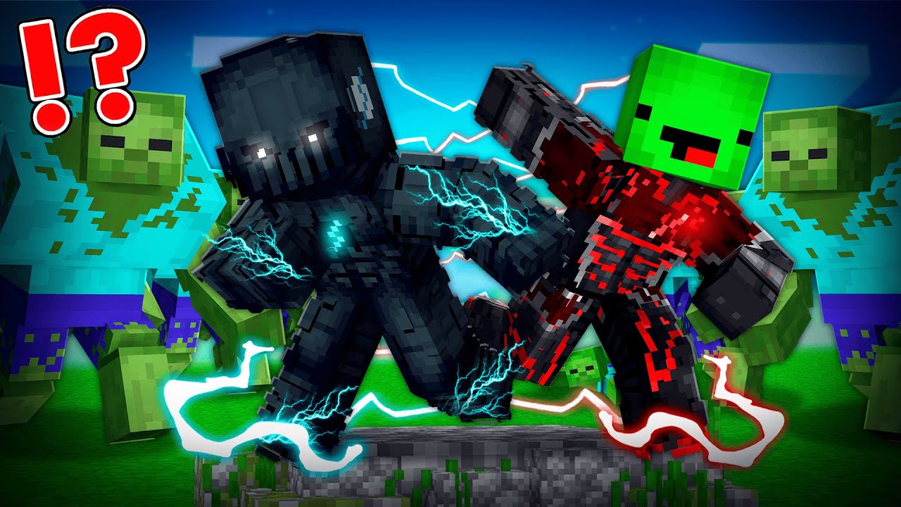 ZOOM and SAVITAR vs 1000 MUTANT ZOMBIES in Minecraft - Maizen JJ and ...