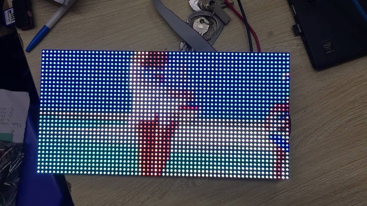 LED P5 Full Color with STM32 - YouTube