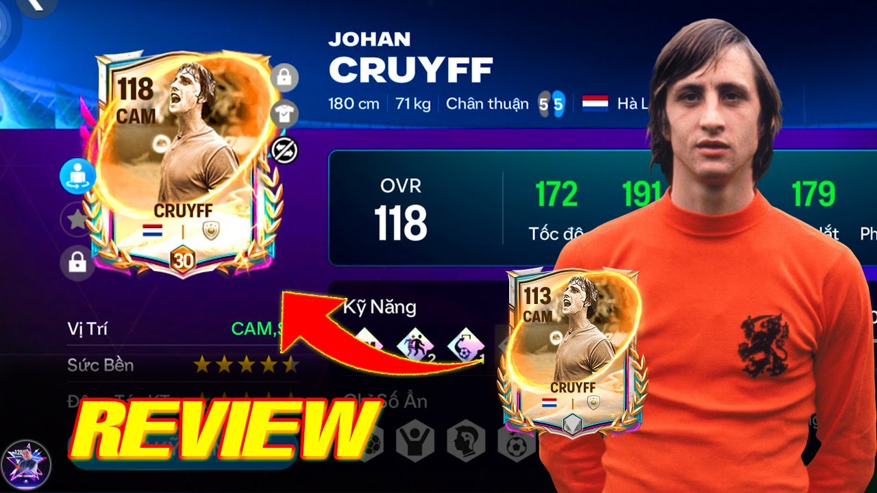 REVIEW " JOHAN CRUYFF " SỰ KIỆN FOOTYVERSY - THÁNH JOHAN ĐÃ TRỞ LẠI ...