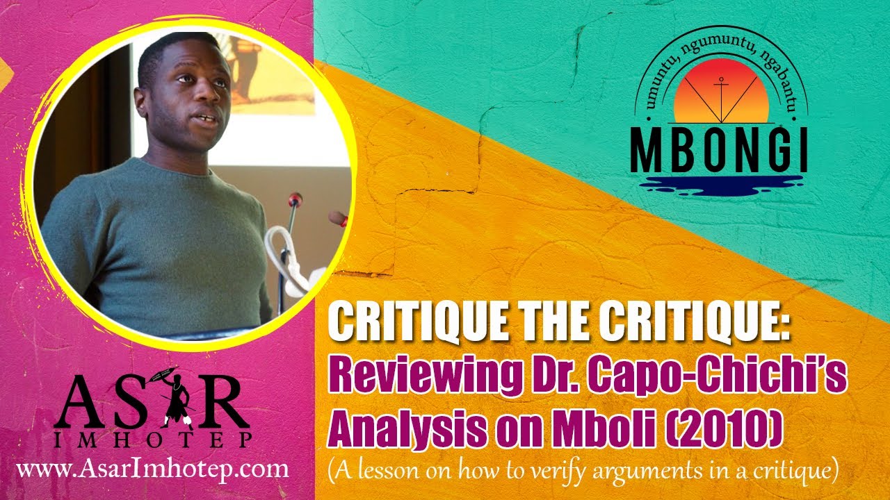 Reviewing Capo-Chichi's analysis of Mboli: Part 01 - YouTube