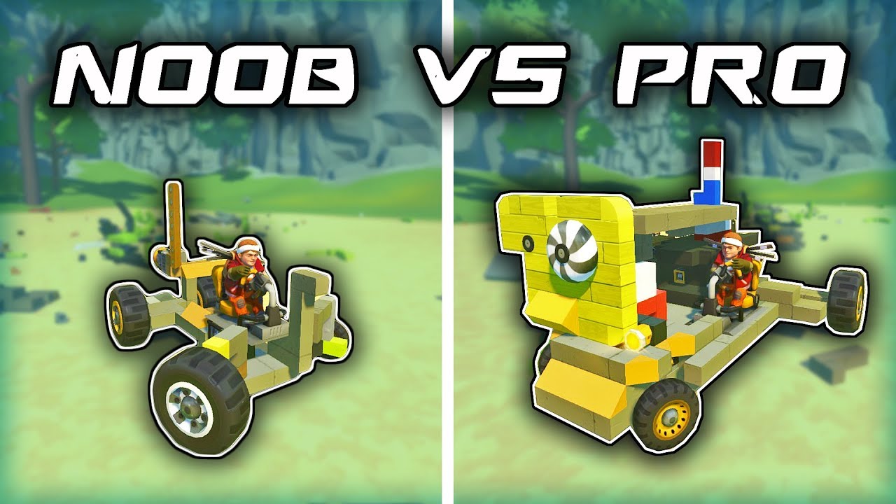 NOOB vs PRO: Junkyard Vehicle Challenge! (Scrap Mechanic Gameplay ...