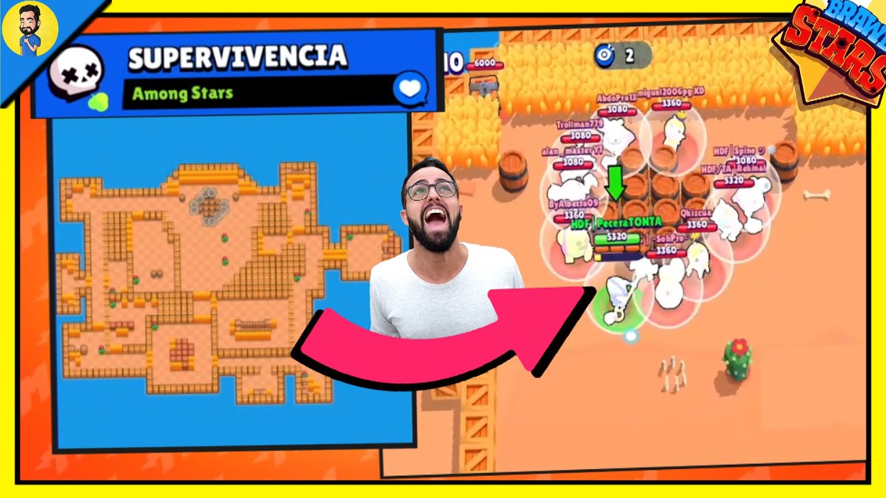 EL MEJOR MINIJUEGO DE AMONG US en un MAPA DE BRAWL STARS - YouTube