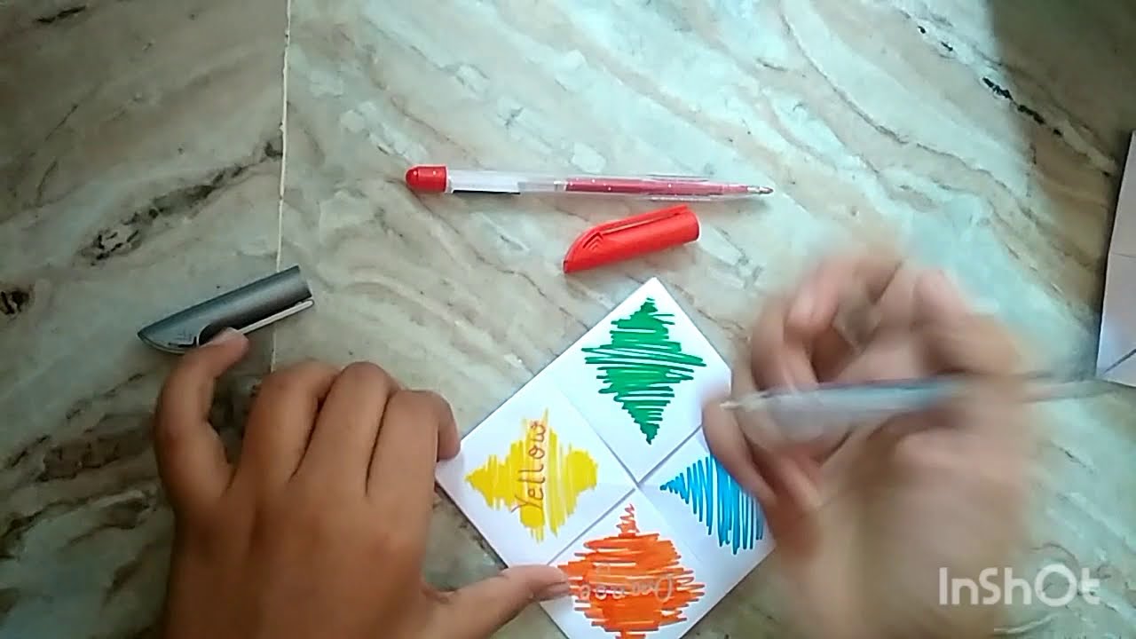 Colour man game very easy- pesy | magic with paper - YouTube