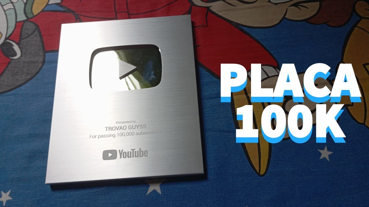 CHEGOU A PLACA 100K DE INSCRITOS - YouTube