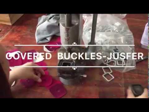 How to Make a Fabric Covered Belt Buckle with Machine - YouTube