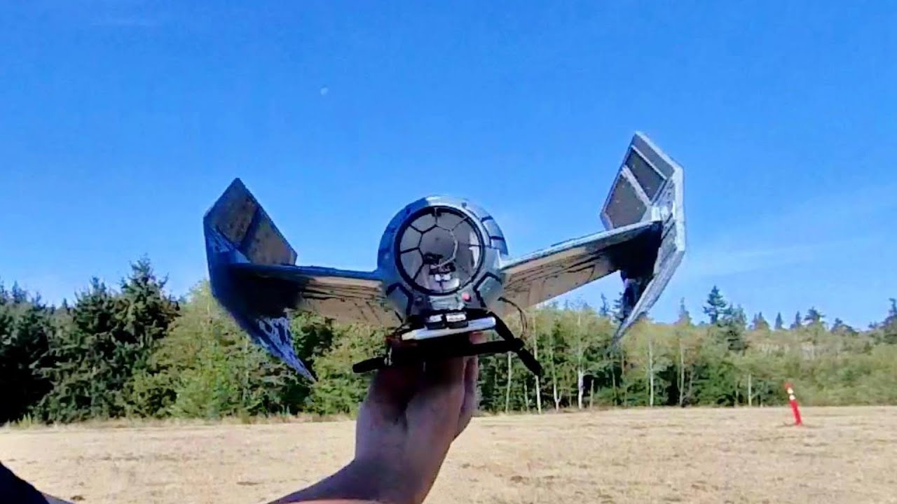 TIE Advanced x1 (Tie Interceptor) Flips and Low Level Flying. - YouTube