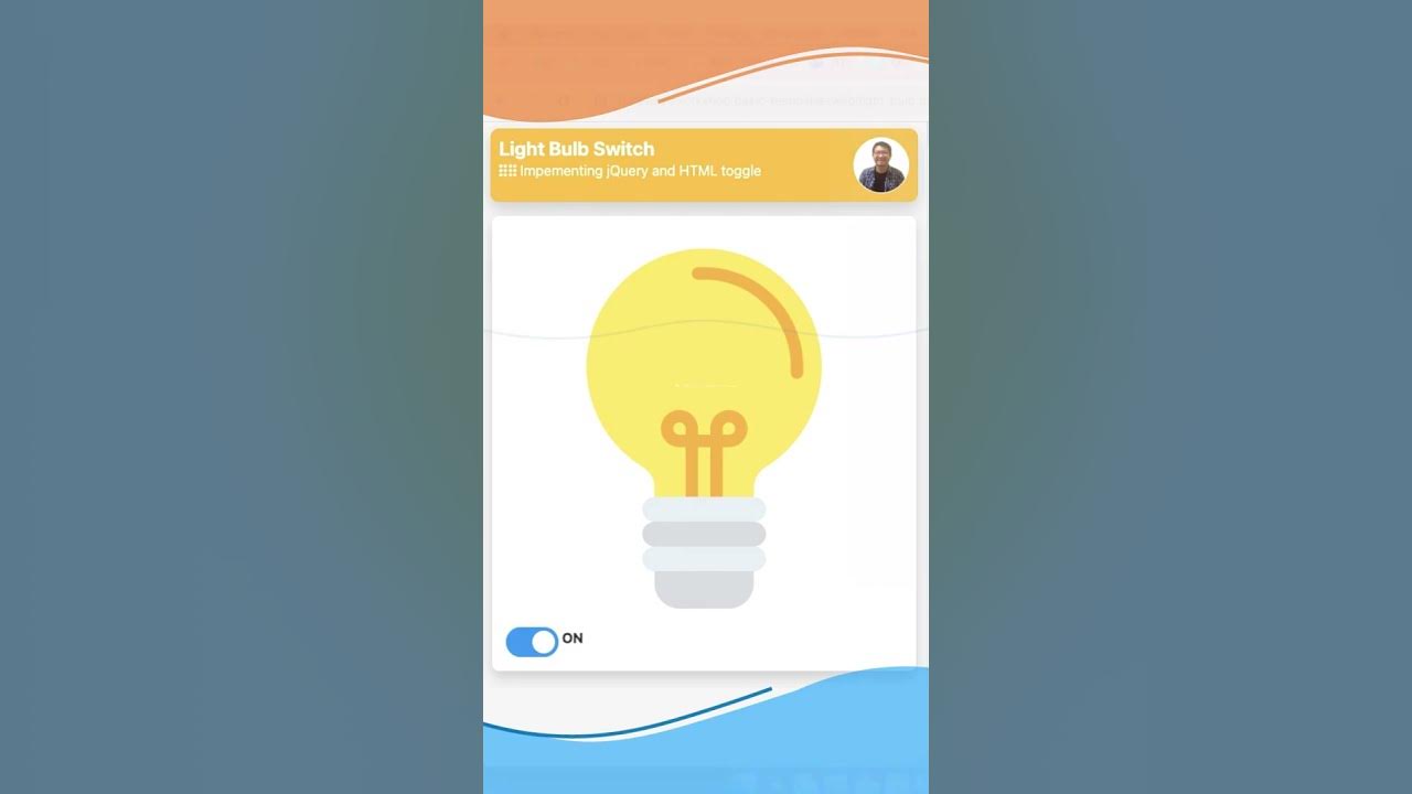 Javascript Toggle In Bulb Switch Techtutorial Html Coding Codinglife Css Javascript Youtube