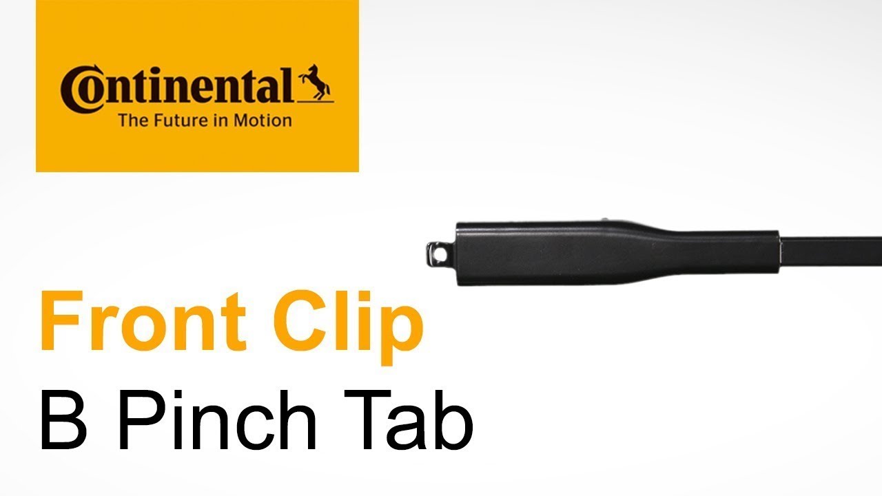 Continental AQUACTRL - Frontbefestigung Clip B Pinch Tab Button - YouTube
