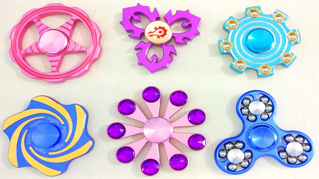 Super Cool Fidget Spinners! Five Pointed Star, Peacock, Wheel, Diamond ...