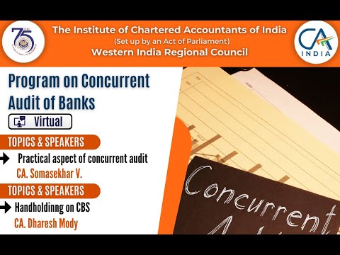 Program on Concurrent Audit of Banks Virtual 31st May 2024 - YouTube