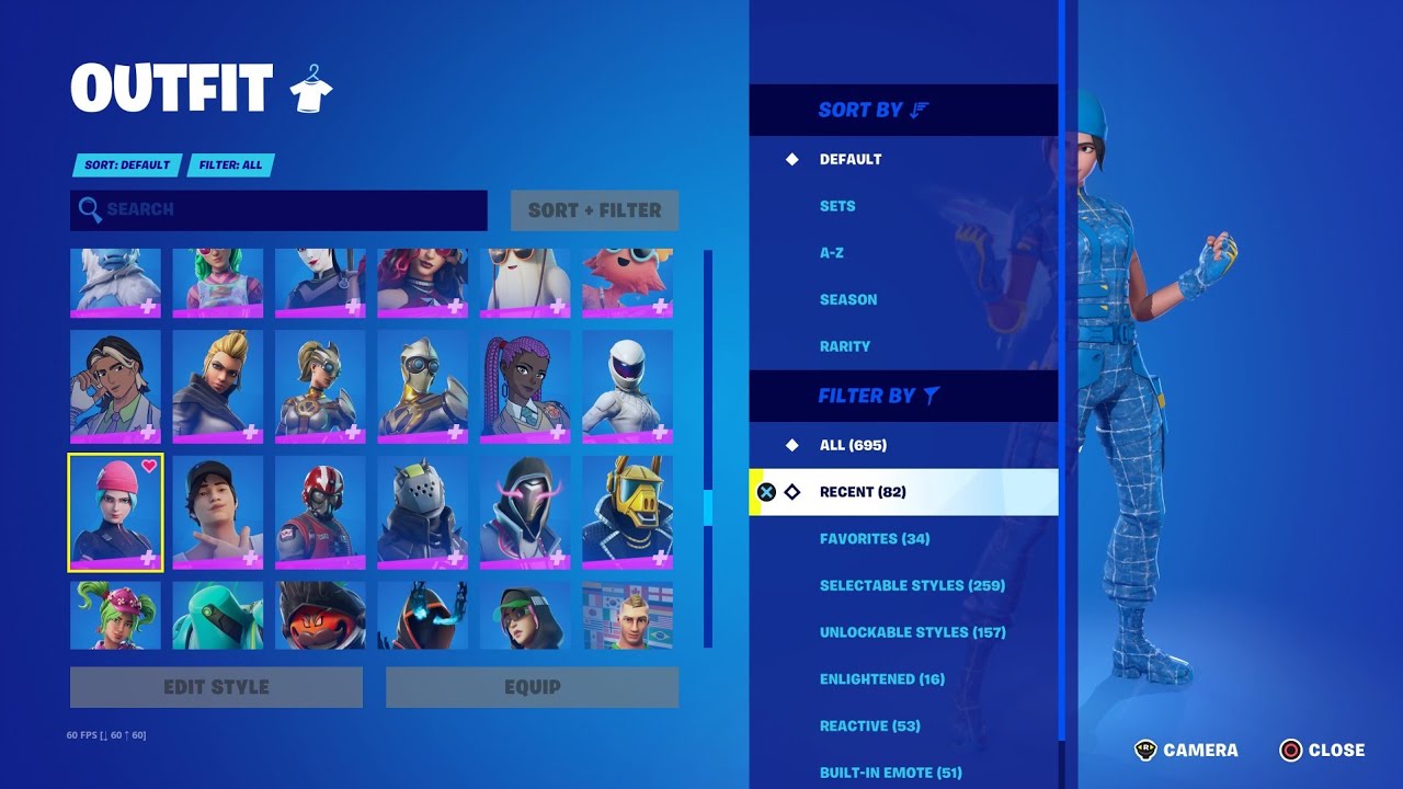 Fortnite Locker showcase 690+ outfits - YouTube