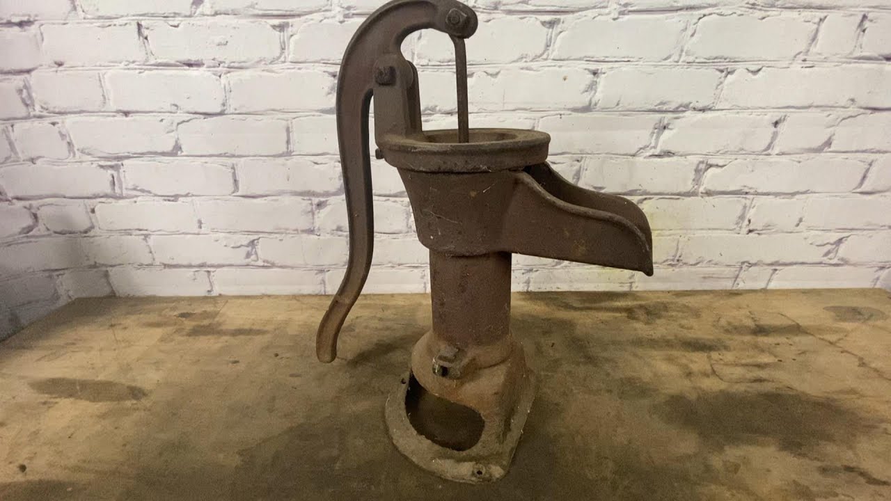 Red Jacket Pump Restoration of Rusty Pump filmed with an iPhone 12 and ...