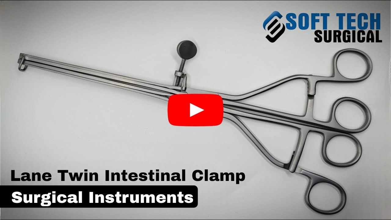 Lane Twin Intestinal Clamp | Soft Tech Surgical – Surgical Forceps ...