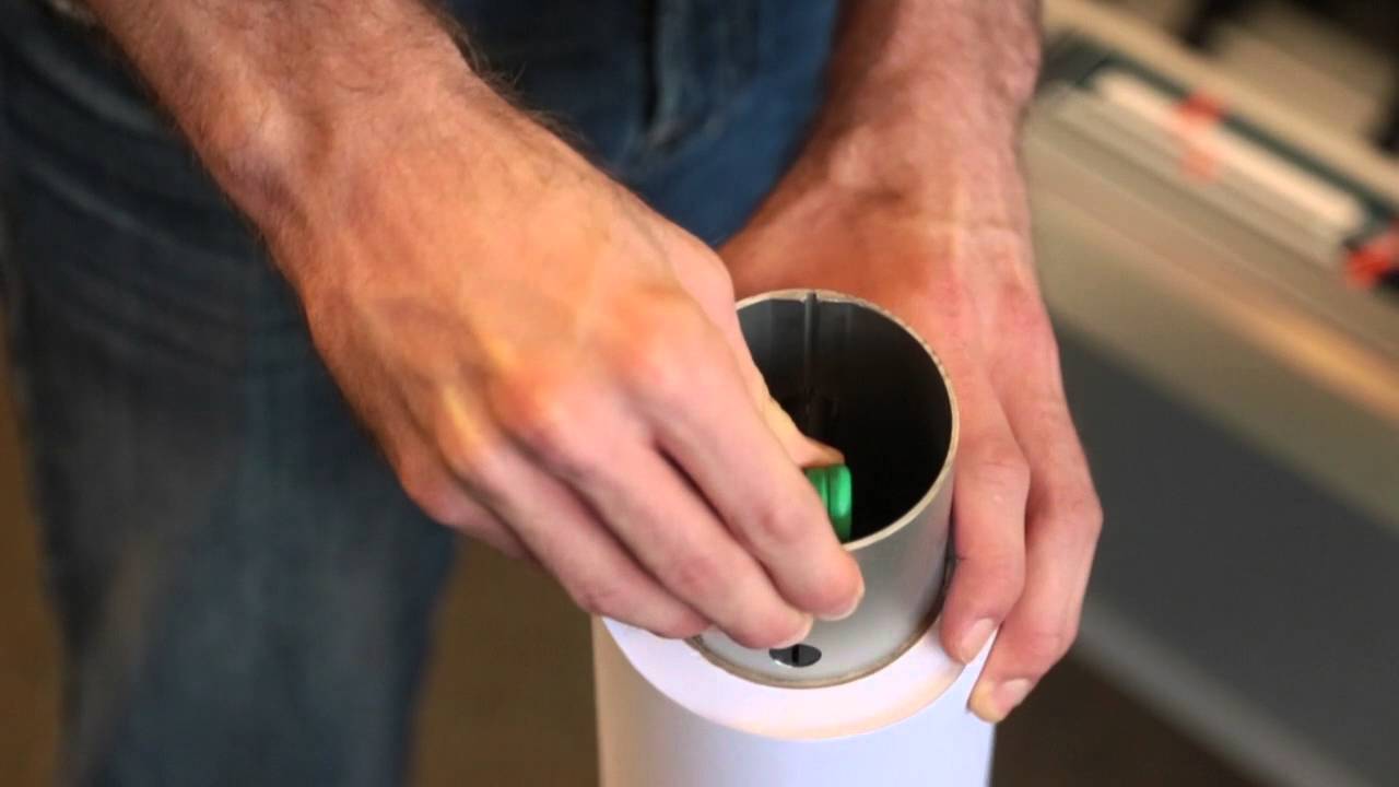 Oce Plotwave 360 How to Load Paper - YouTube