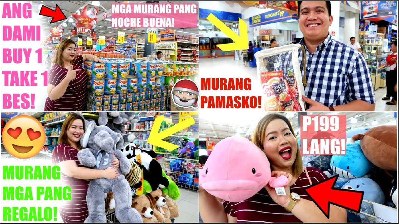 MURANG MGA PANG REGALO AT PANG NOCHE BUENA NGAYONG PASKO! | VLOGMAS ...