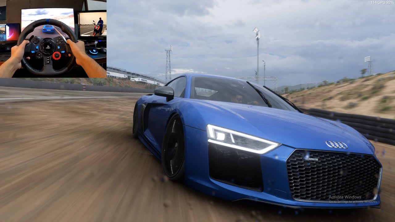 950 hp Audi R8 Forza horizon 5 Logitech gameplay - YouTube