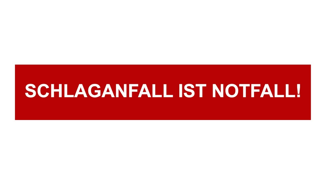 Schlaganfall - erkenne die Zeichen - YouTube