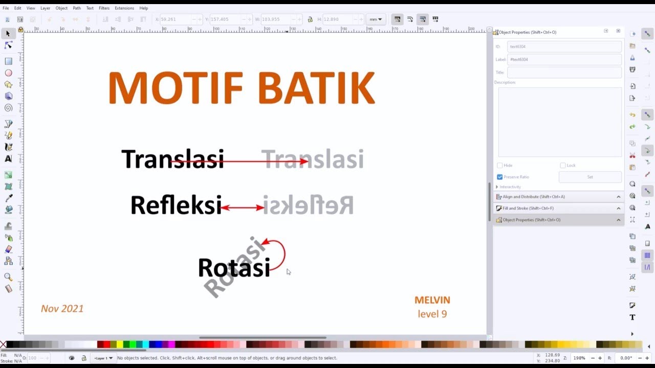 Membuat Motif Batik dengan Metode Matematika - YouTube