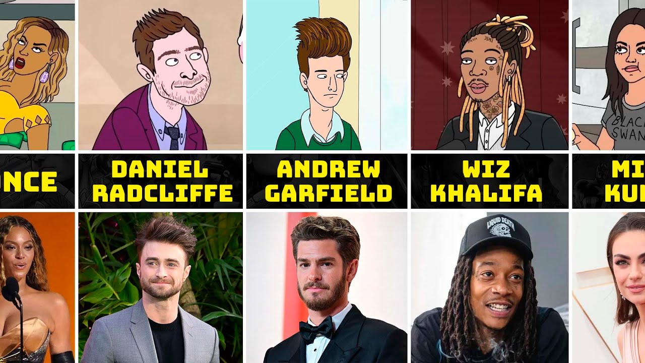 BoJack Horseman Celebrities in Real Life - YouTube