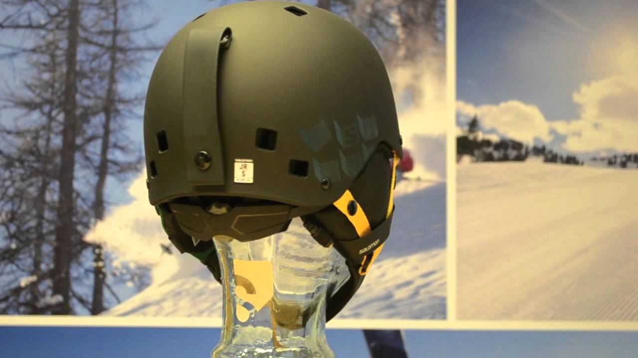2015 Salomon Jib Jr Audio Ski Helmet - black matt 360° View - Sail and ...