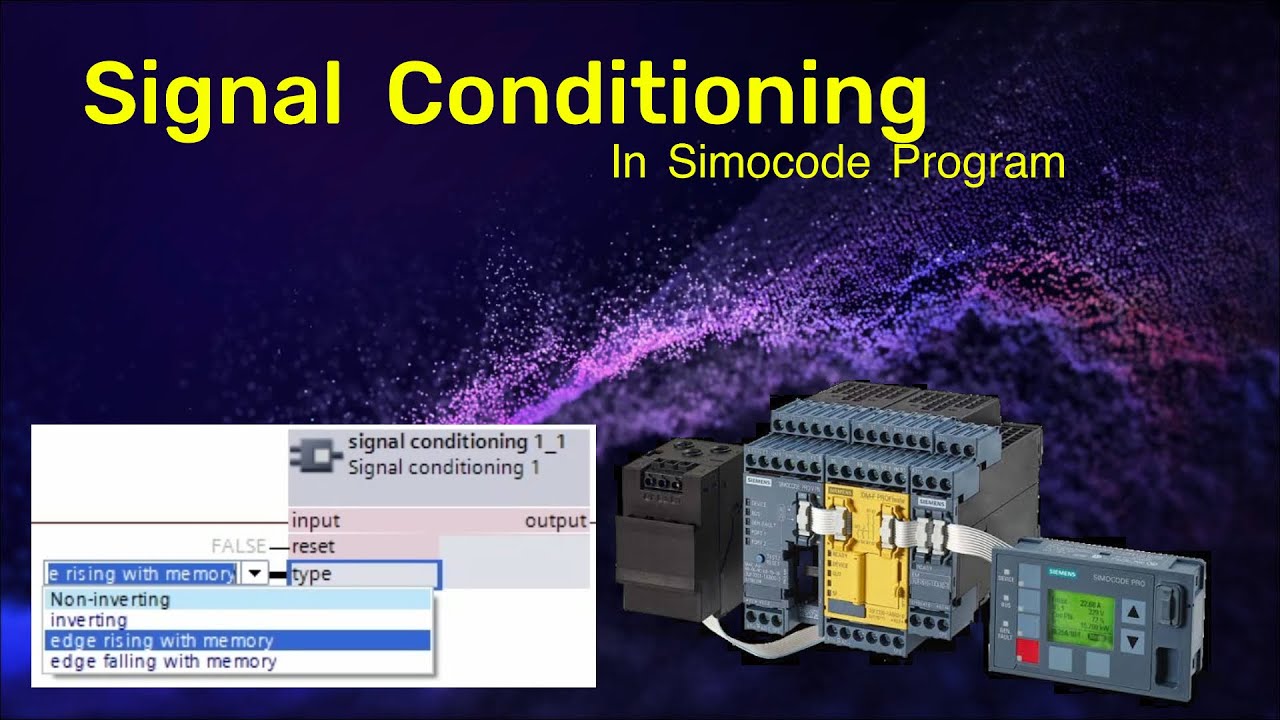 Signal Conditioning Use in Simocode Programming - YouTube